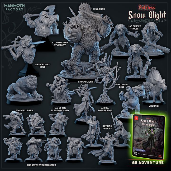 3D Printable Snow Blight - Fateless: Part 2 (+ 5e Adventure) by Mammoth ...