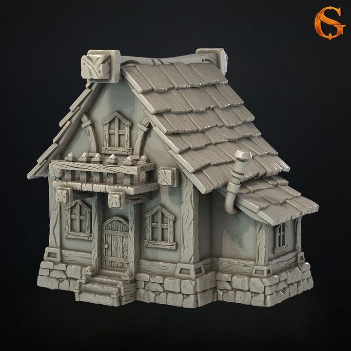 3D Printable Terrain - Villager House by SolGood Creations