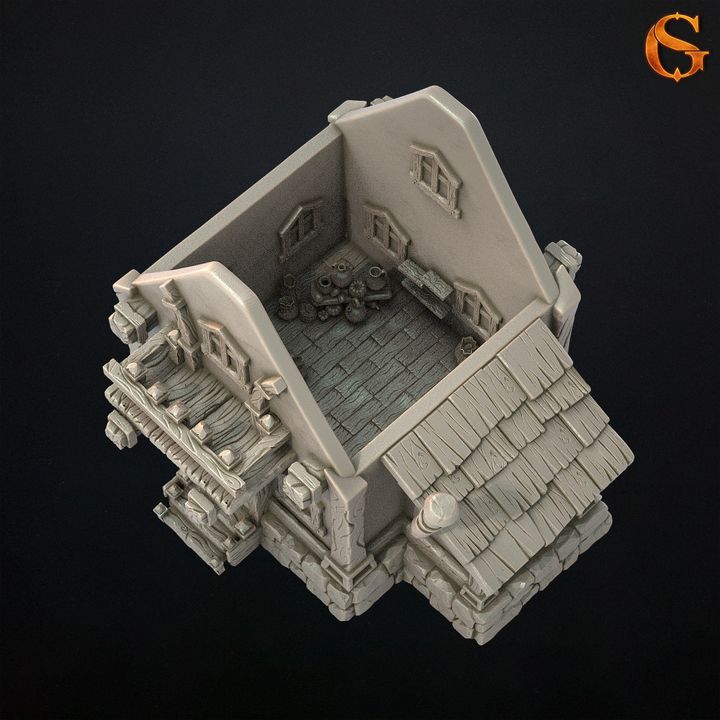 3D Printable Terrain - Villager House by SolGood Creations