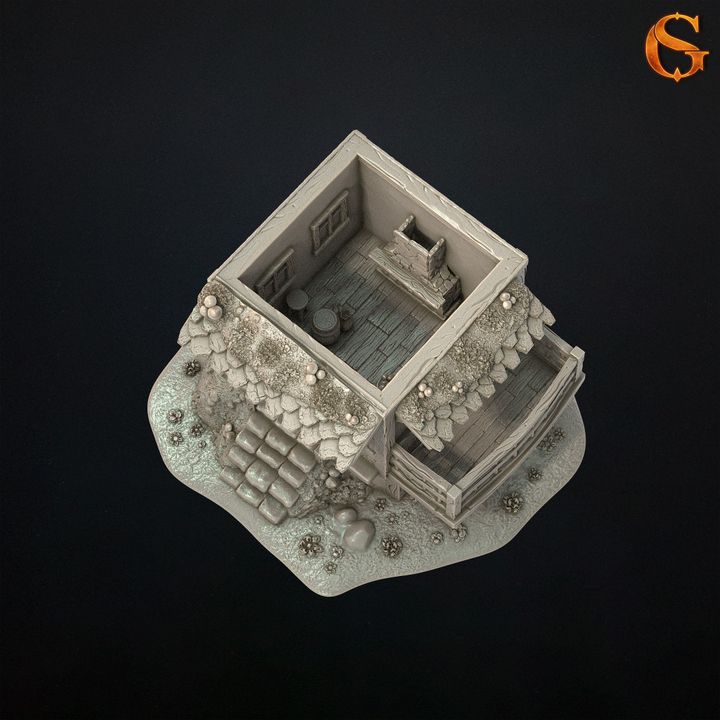 3D Printable Terrain - Large House by SolGood Creations