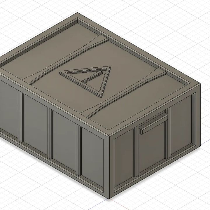 3D Printable Modern Crate by Tobias Lindner