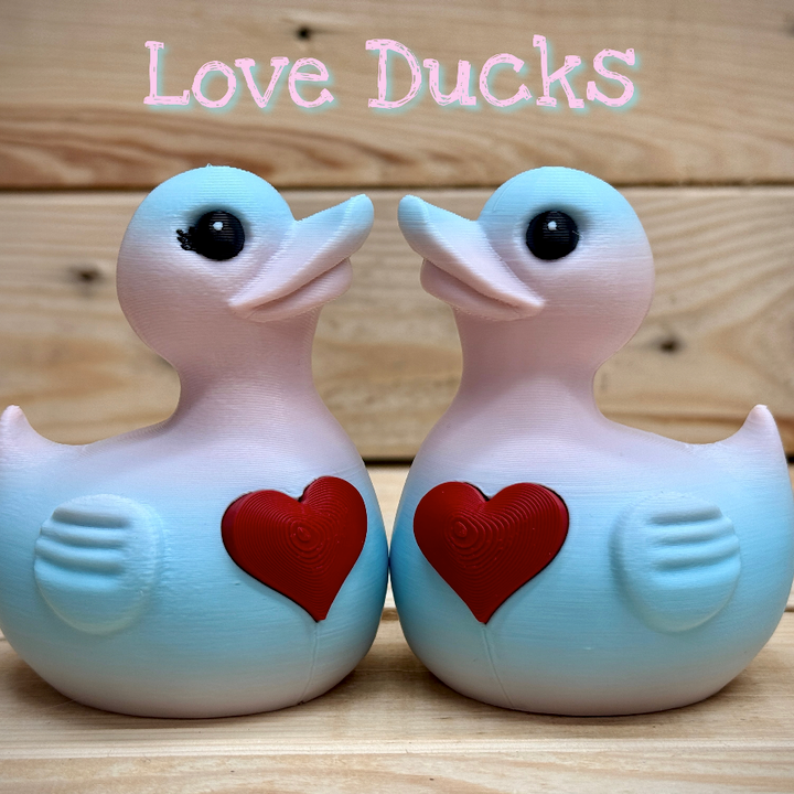 3D Printable Love Ducks by ENIQUE3D