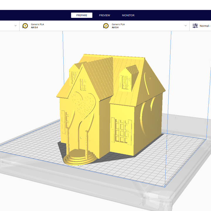 3D Printable Valentines Day House by Mitch