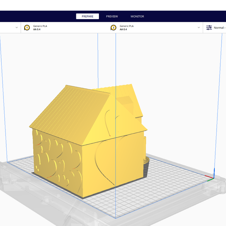 3D Printable Valentines Day House by Mitch
