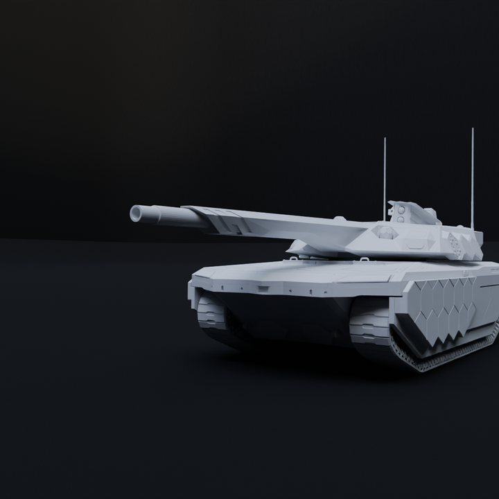 3D Printable South Korean Hyundai K3 MBT by The Military Industrial Complex
