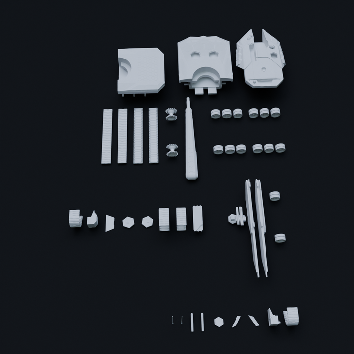3D Printable South Korean Hyundai K3 MBT by The Military Industrial Complex