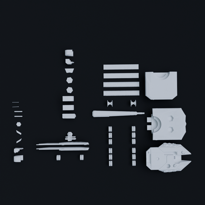 3D Printable South Korean Hyundai K3 MBT by The Military Industrial Complex