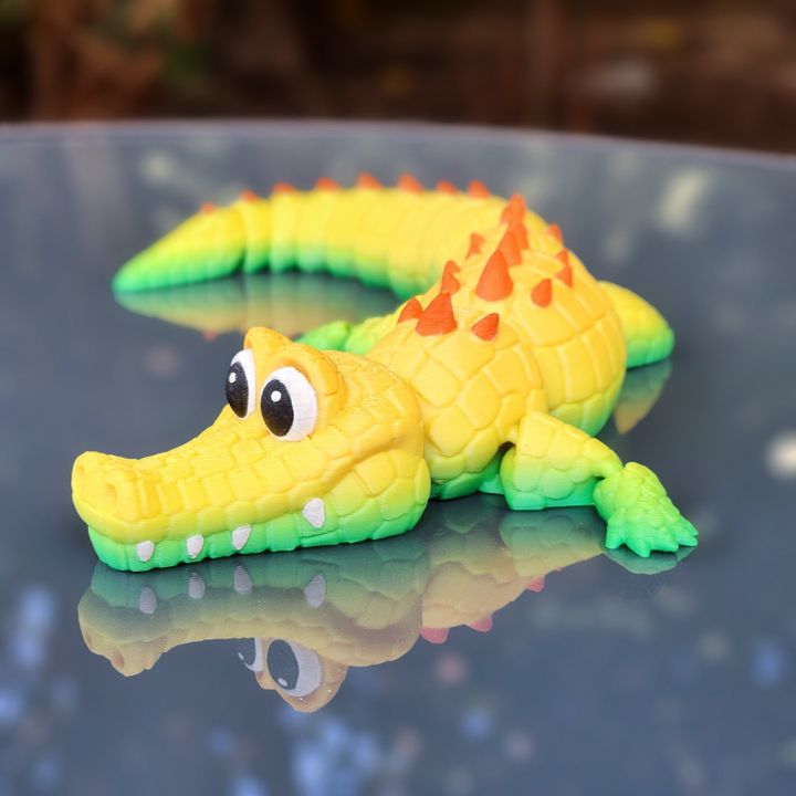 3D Printable CROCODILE CARTOON by Rogi Studios