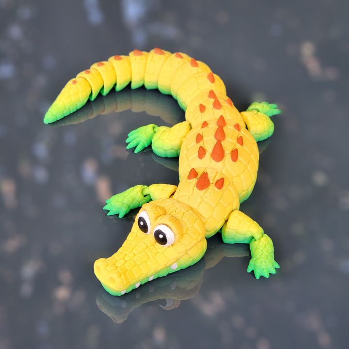 3D Printable CROCODILE CARTOON by Rogi Studios