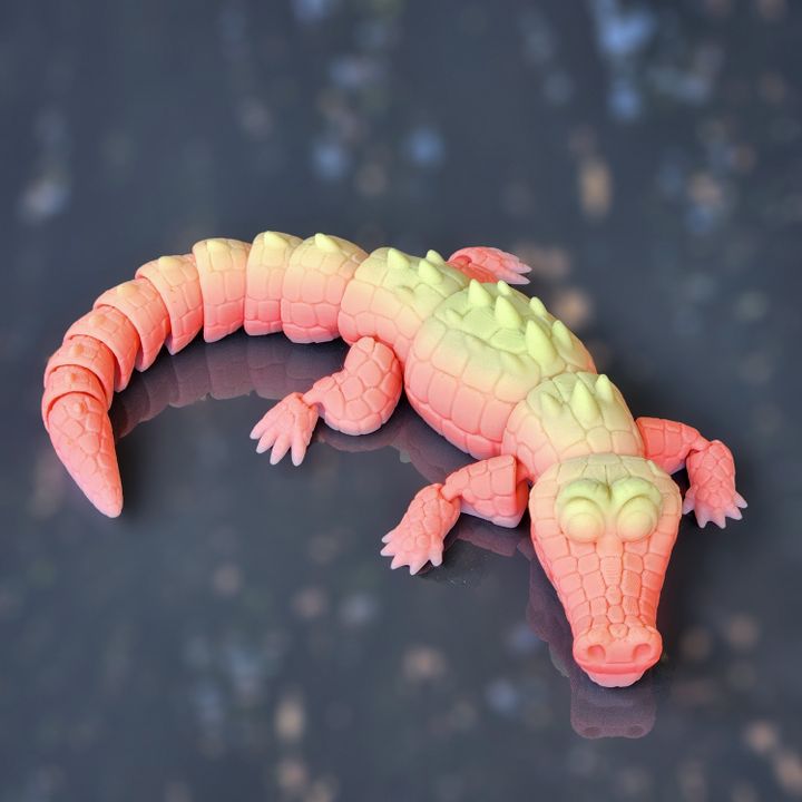 3D Printable CROCODILE CARTOON by Rogi Studios
