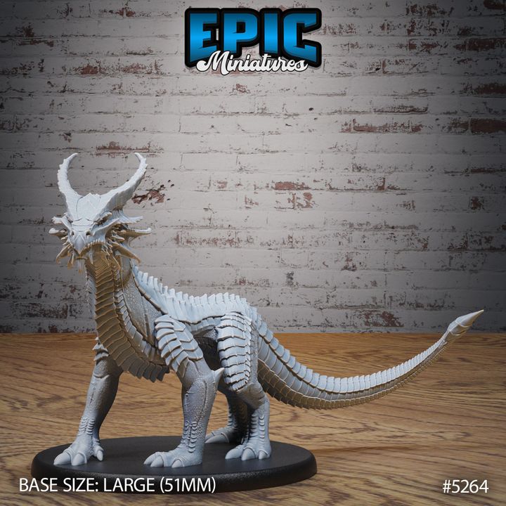 3D Printable Guard Drake Copper / Mountain Dragon Beast / Magical Mount ...