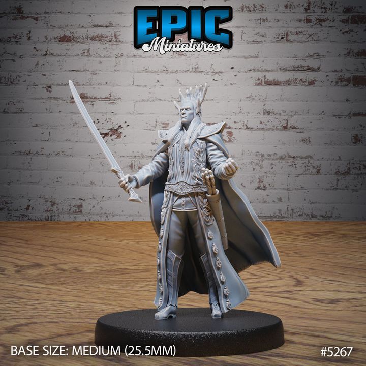 3D Printable High Elf King / Elven Leader / Elvish Lord Warrior ...