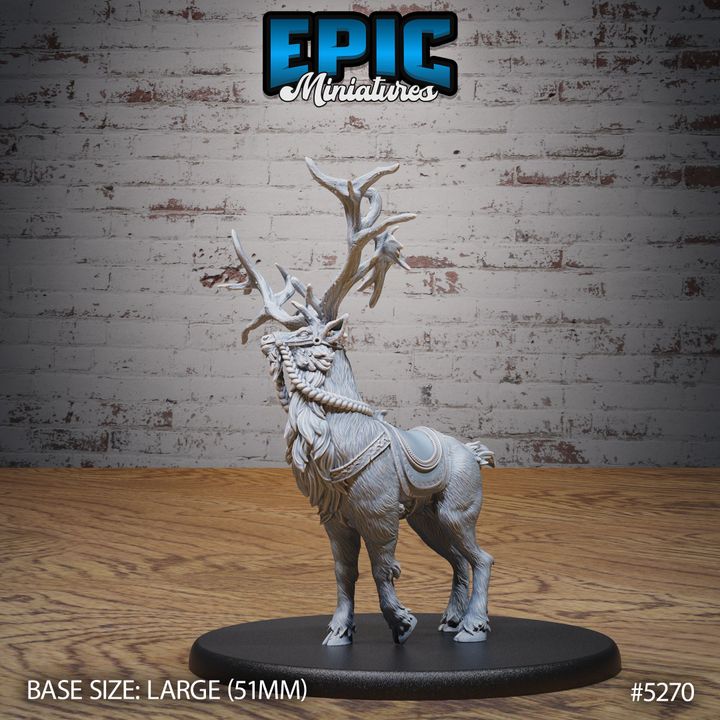 3D Printable Deer King / Hoofed Wild Animal / Stag / Antler Creature ...