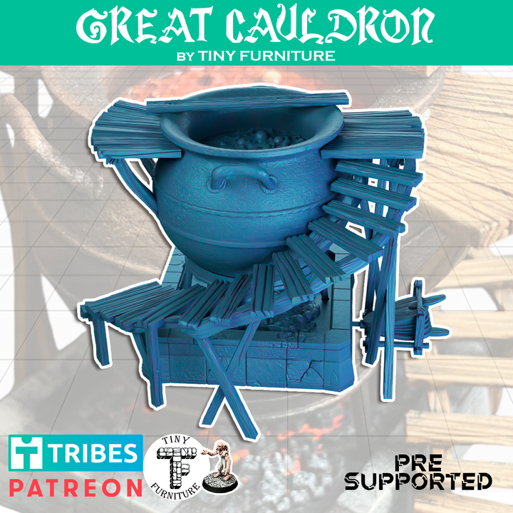 3D Printable Great Cauldron by Tiny Furniture