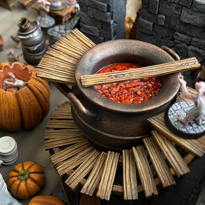 3D Printable Great Cauldron by Tiny Furniture