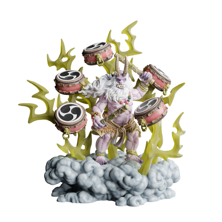 3D Printable Raijin God of thunder by Bemazz