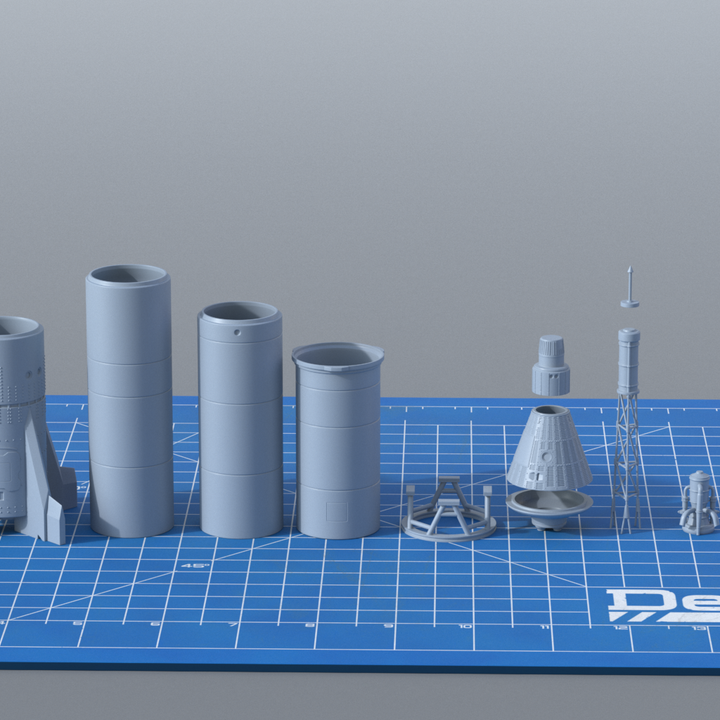 3D Printable Mercury Redstone by Deimos Shape