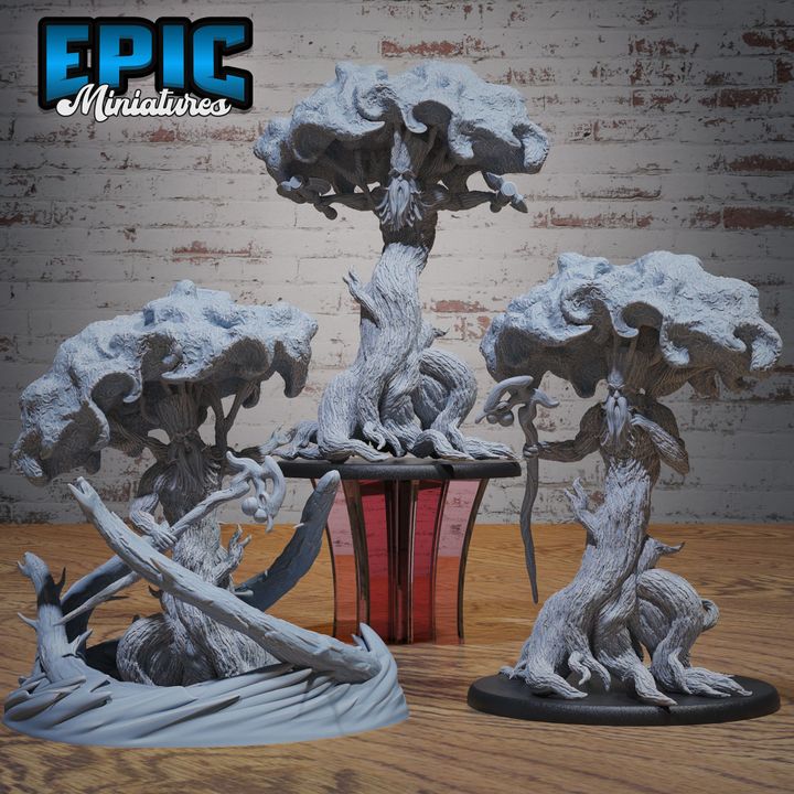 3D Printable Tree Dryad Guru Set / Plant Tribe / Treant Beast / Forest ...