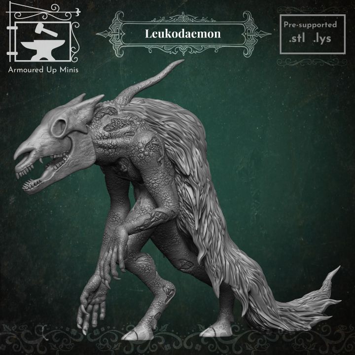 3D Printable Leukodaemon by Armoured Up Minis