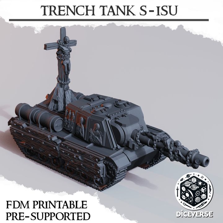 3D Printable Trench Tank: S-ISU by Diceverse