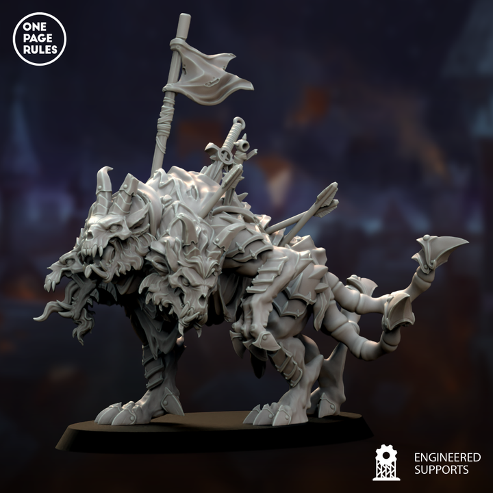 3D Printable War Daemons Last Tear Hero - Cleaverfang by One Page Rules