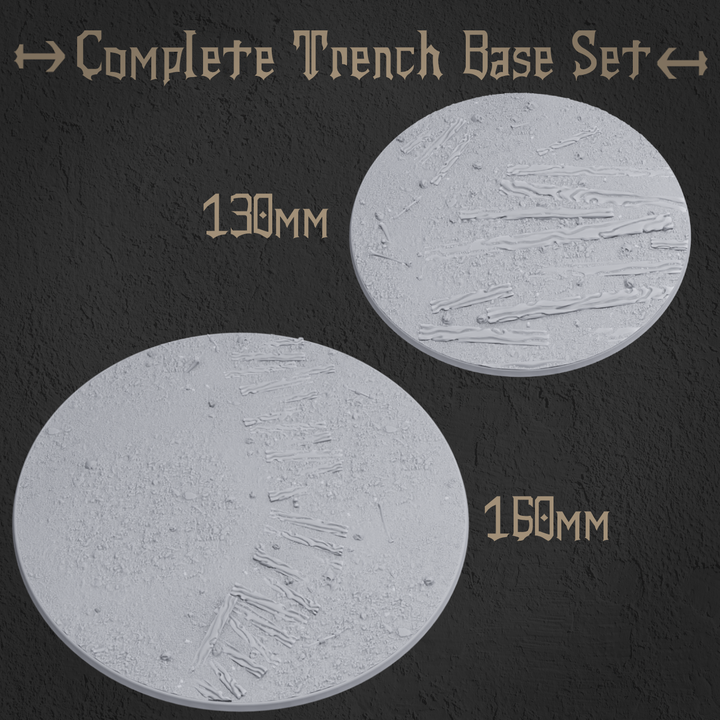 3D Printable Complete Trench Base Set by Andrew Noble