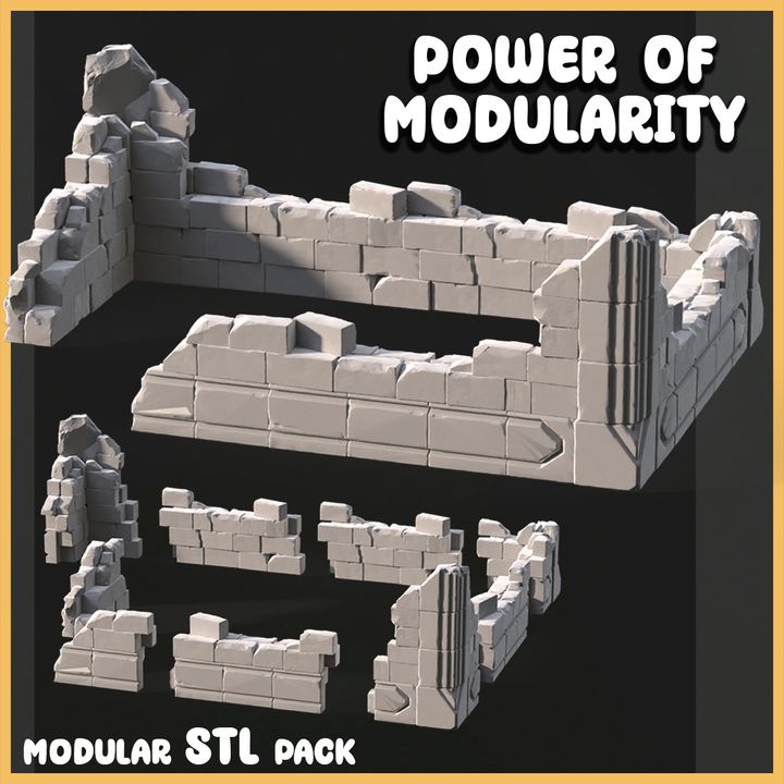 3D Printable Modular High-quality Presupported STL Files for 3D ...