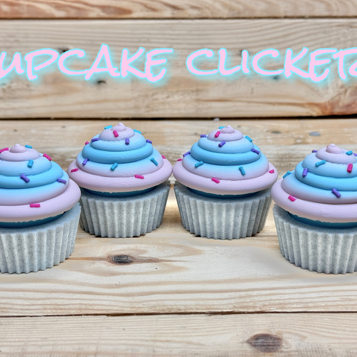 3D Printable Cupcake Clicker. by ENIQUE3D