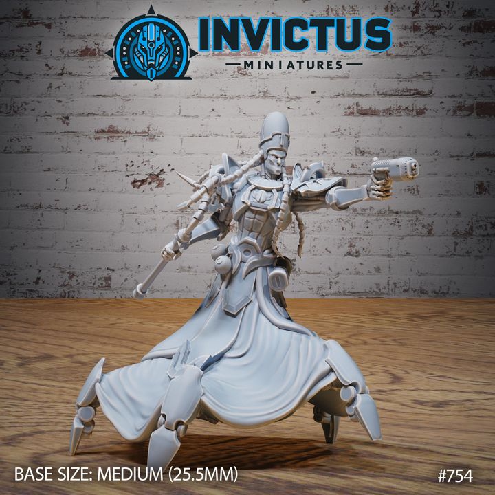 3D Printable Sand Priest Shooting / Sci-Fi Dune Cleric Soldier / Space ...