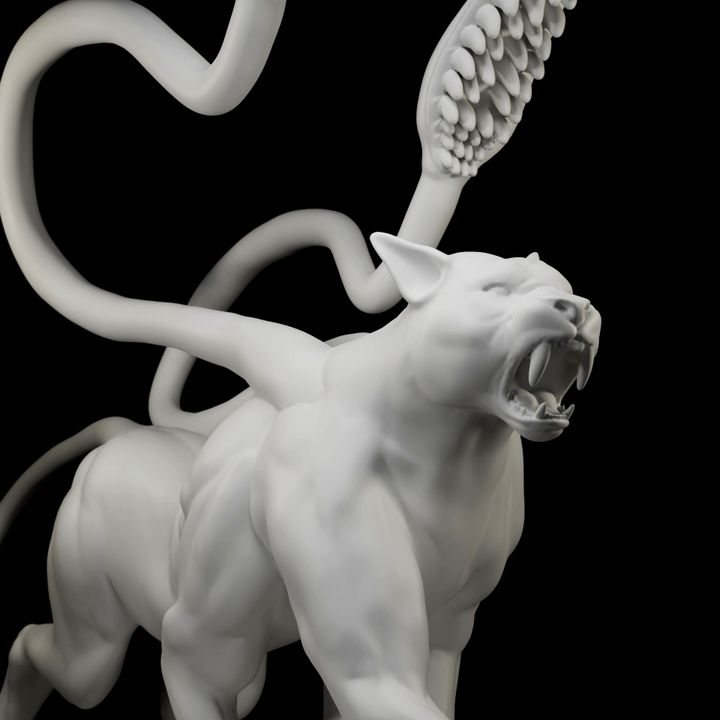 3D Printable Displacer Beast by Rogue Hero Minis