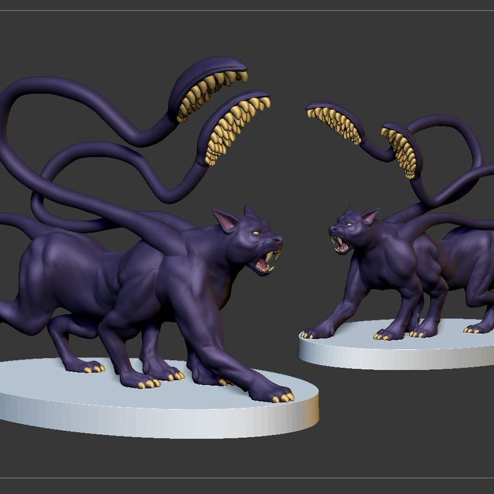 3D Printable Displacer Beast by Rogue Hero Minis