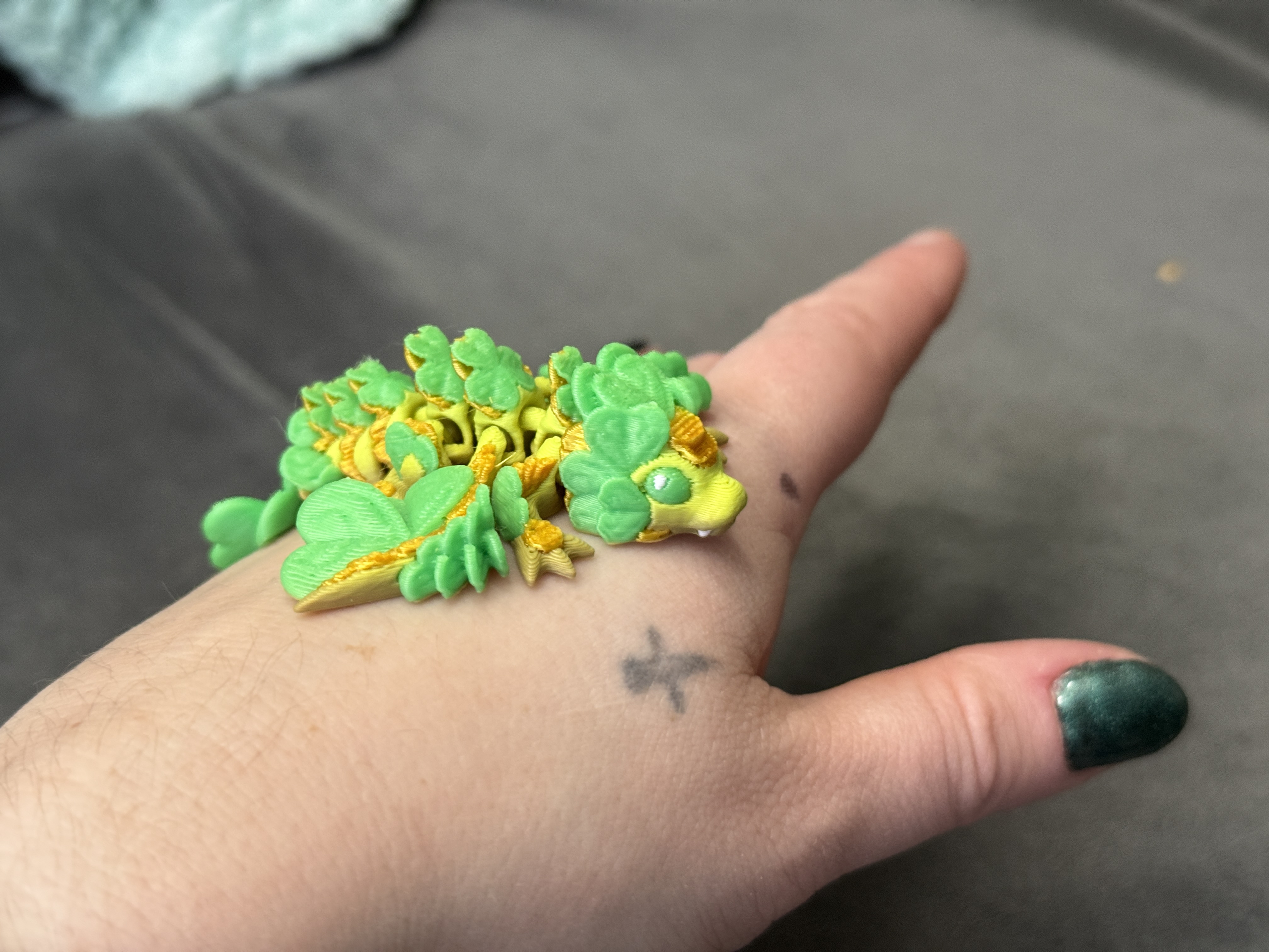 3D Printable Tiny Clover Dragon by Cinderwing3D