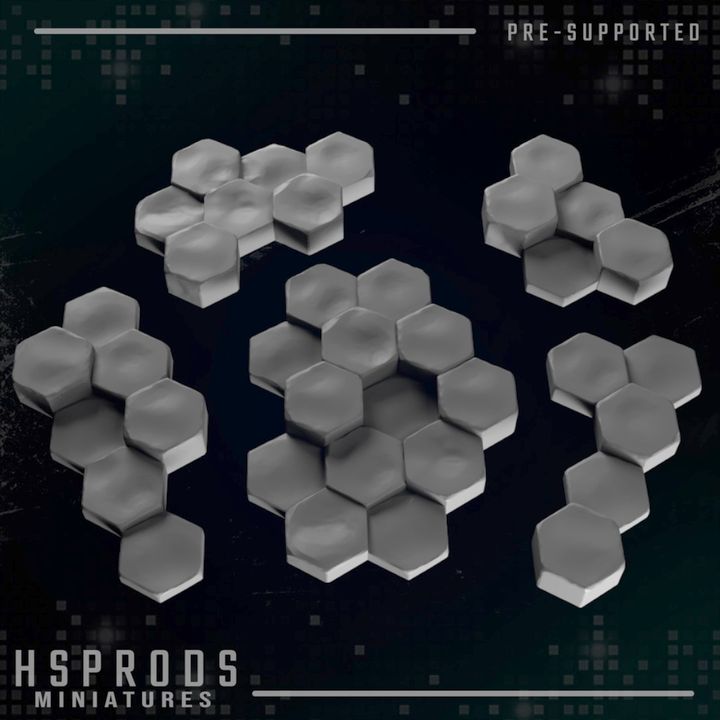 3D Printable Basing Bits - Crystal formations terrain by Hsprods Miniatures