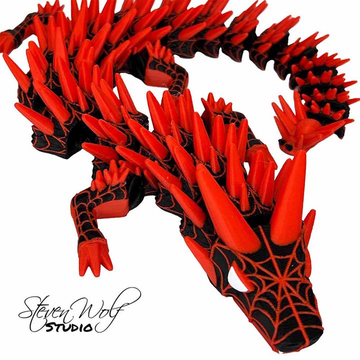 3D Printable Spider Dragon by Steven Wolf Studio