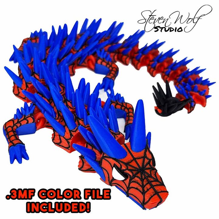 3D Printable Spider Dragon by Steven Wolf Studio