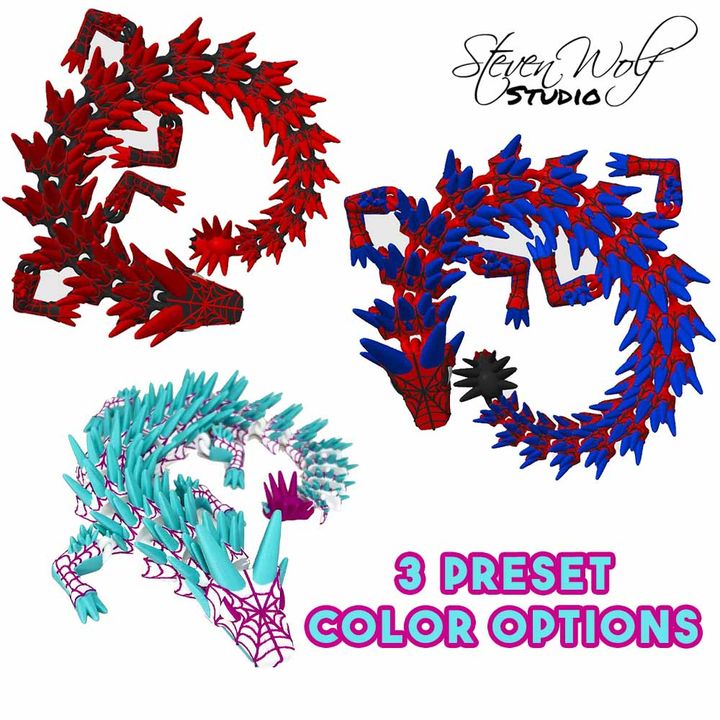 3D Printable Spider Dragon by Steven Wolf Studio