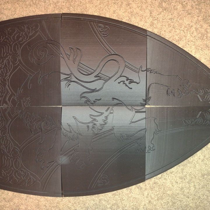 3D Printable Peter Pevensie Shield - Narnia by Hey