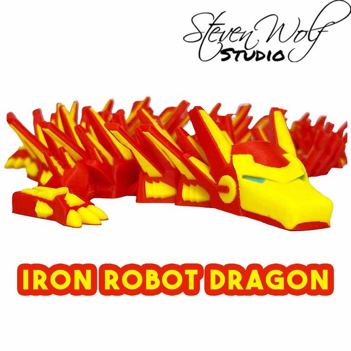 3D Printable Robot Dragon by Steven Wolf Studio