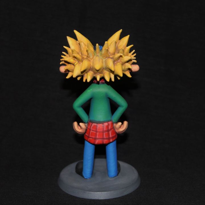 3D Printable Hey, Arnold figure by Dwarfworkshop3d