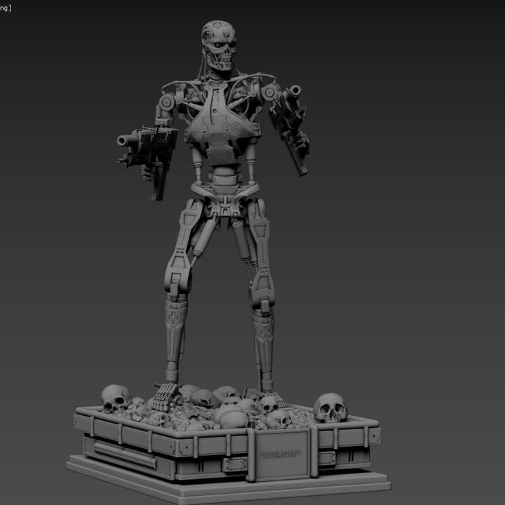 3D Printable T-800 XTerminator Endo1 by SKYNET