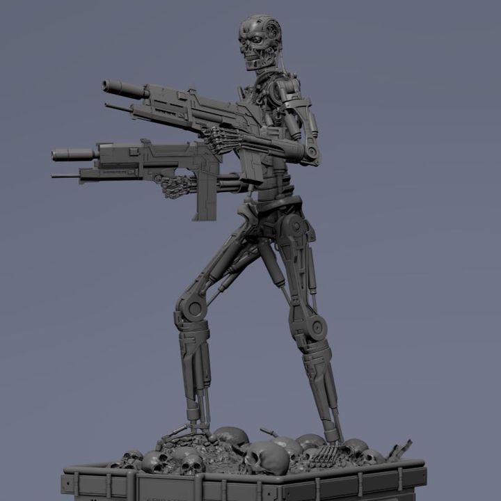 3D Printable T-800 XTerminator Endo1 by SKYNET
