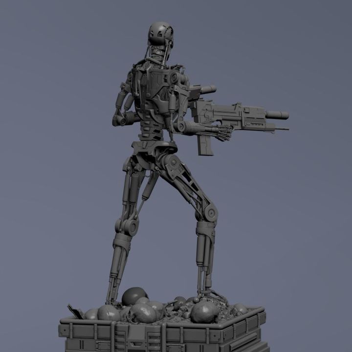 3D Printable T-800 XTerminator Endo1 by SKYNET