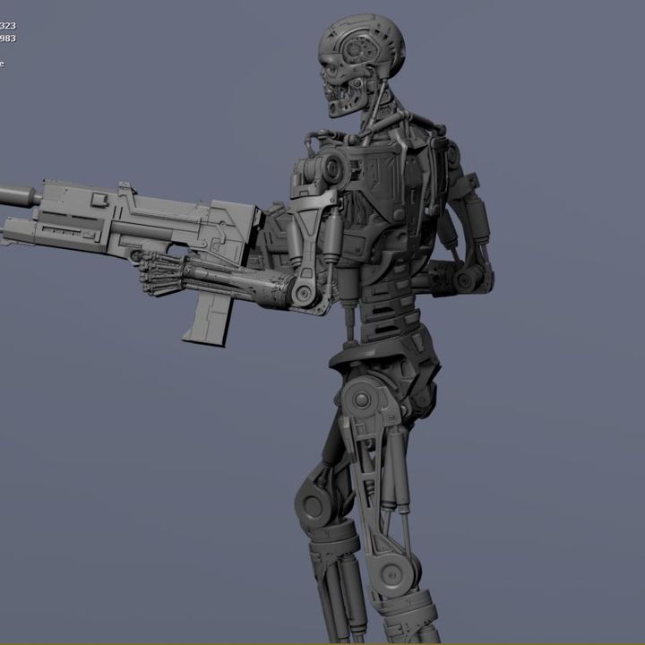 3D Printable T-800 XTerminator Endo1 by SKYNET