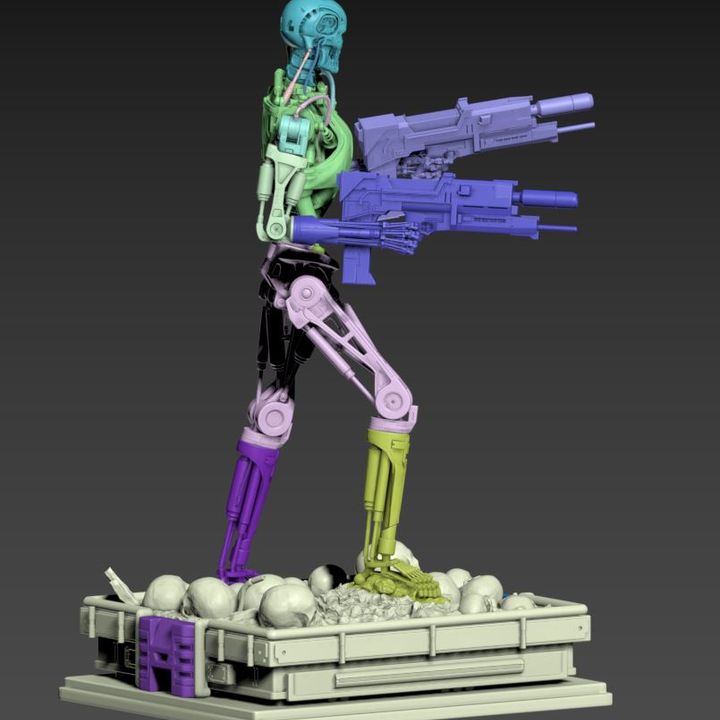 3D Printable T-800 XTerminator Endo1 by SKYNET