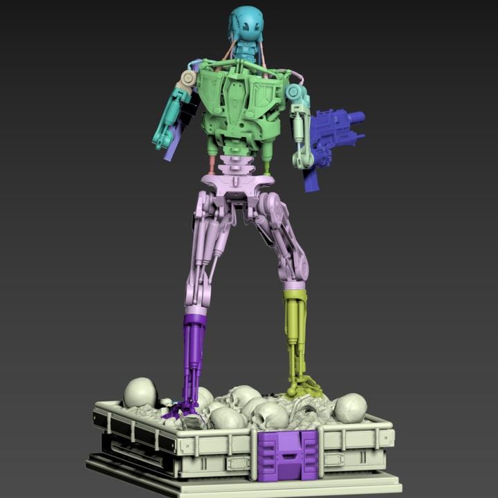 3D Printable T-800 XTerminator Endo1 by SKYNET