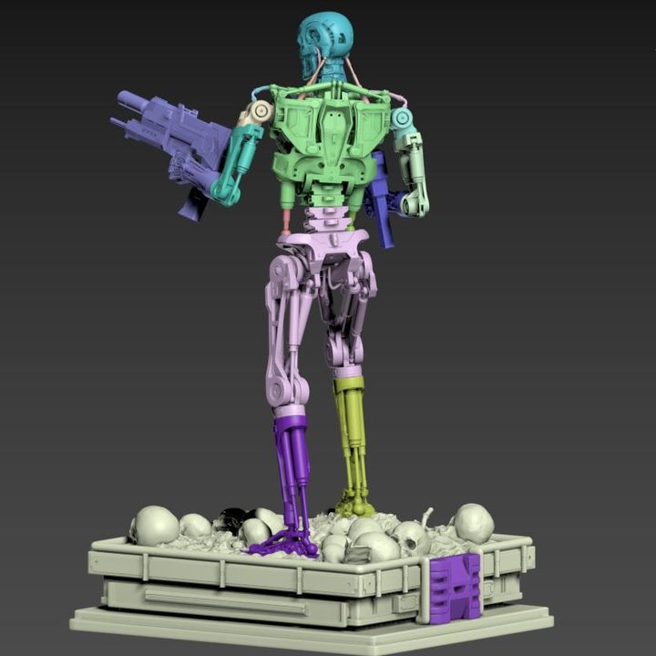 3D Printable T-800 XTerminator Endo1 by SKYNET