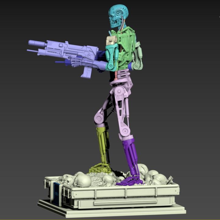 3D Printable T-800 XTerminator Endo1 by SKYNET