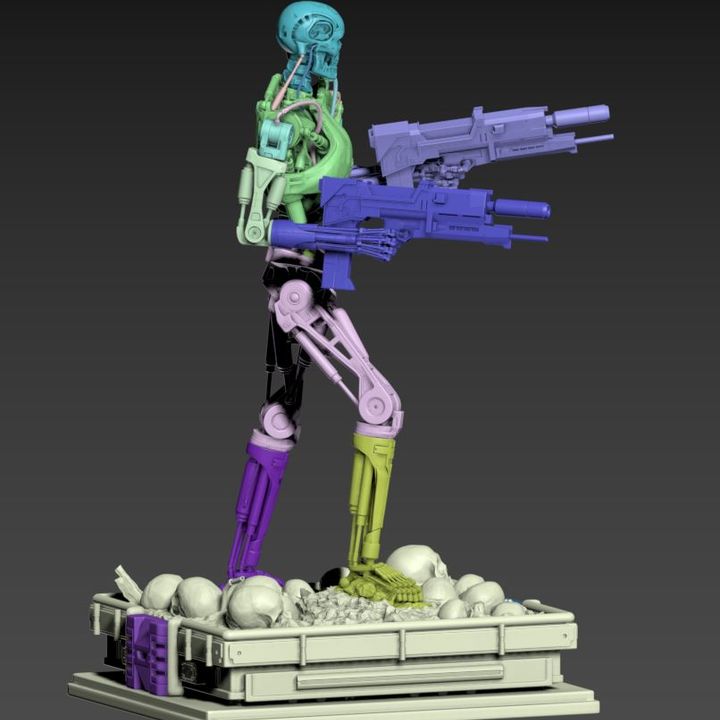 3D Printable T-800 XTerminator Endo1 by SKYNET