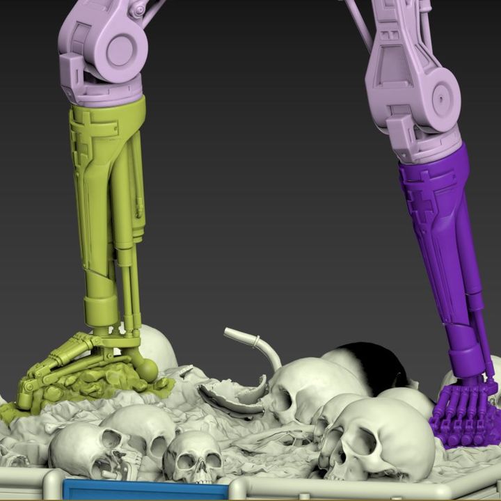 3D Printable T-800 XTerminator Endo1 by SKYNET