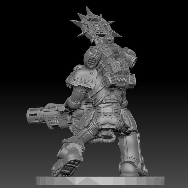 3D Printable Steel Sanctifier 4 by Silent Gil